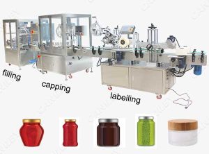 Heated Hopper Jam Jar Filling And Capping Machine